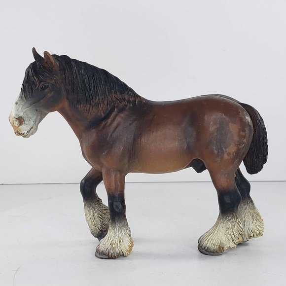 schleich | Toys | Schleich Shire Horse 3247 Gelding Stallion Bay Draft ...
